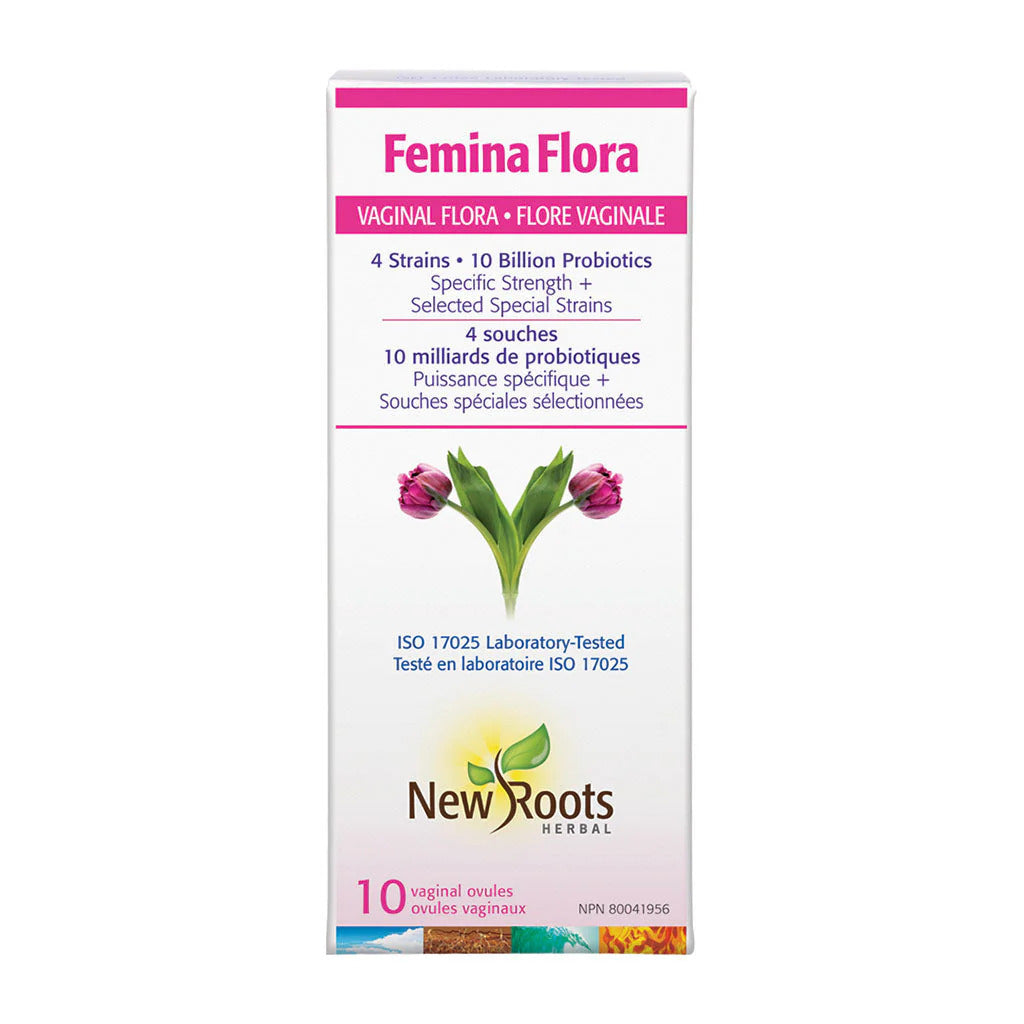 NEW ROOTS - FEMINA FLORA (10B+) - 10 VAGINAL OVULES – Win in Health