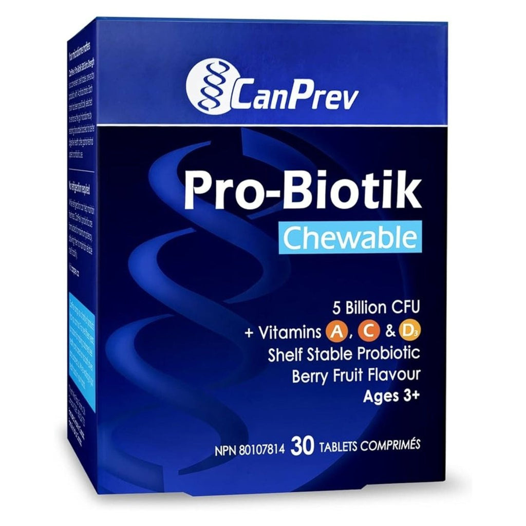Canprev - pro-biotik + a, c & d3 chewables 30 tabs – Win in Health
