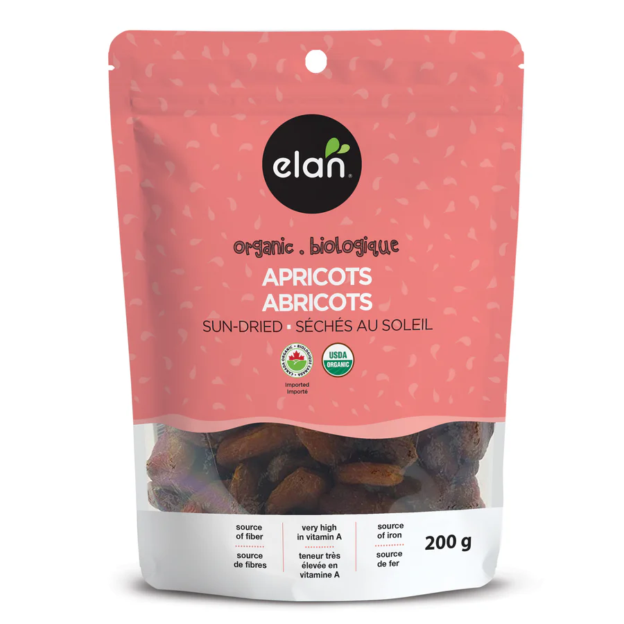 Elan bio - Organic apricots, sun-Dried - 200g – Win in Health