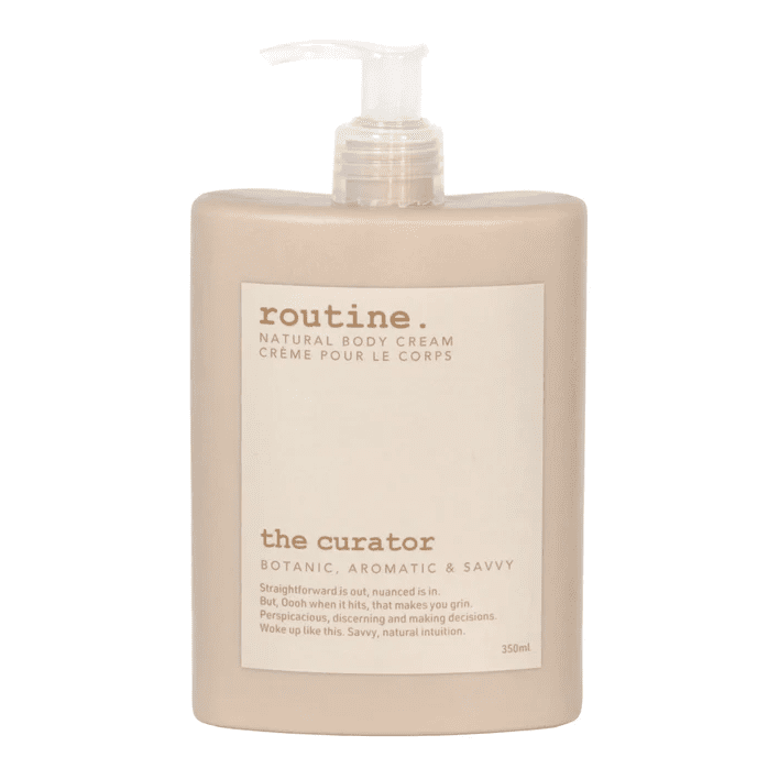 Routine - the curator natural body cream 350 ml – Win in Health
