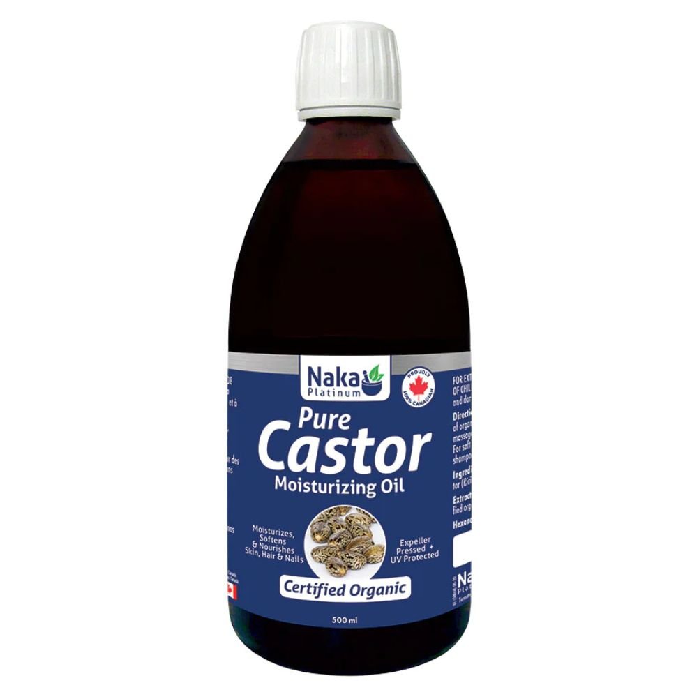 Naka - platinum pure castor moisturizing oil organic (glass) - 500 ml ...