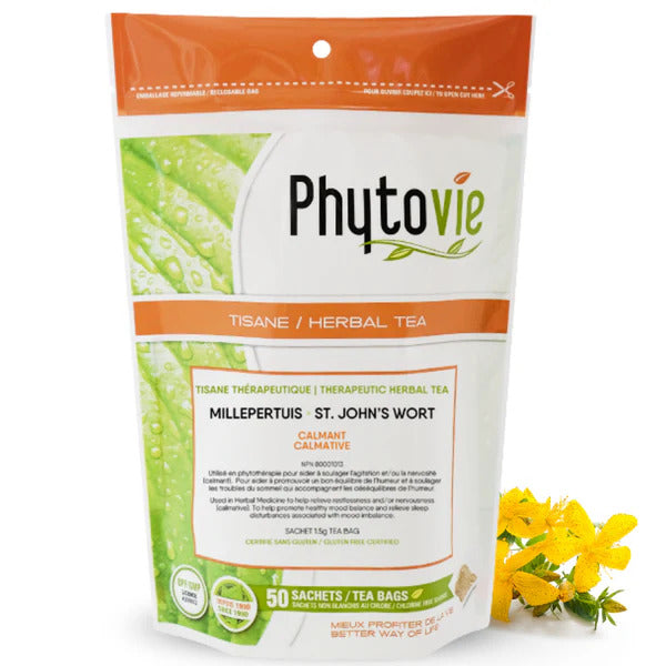 PHYTOVIE - ST. JOHN'S WORT (CALMATIVE) HERBAL TEA - 50 BAGS – Win in Health