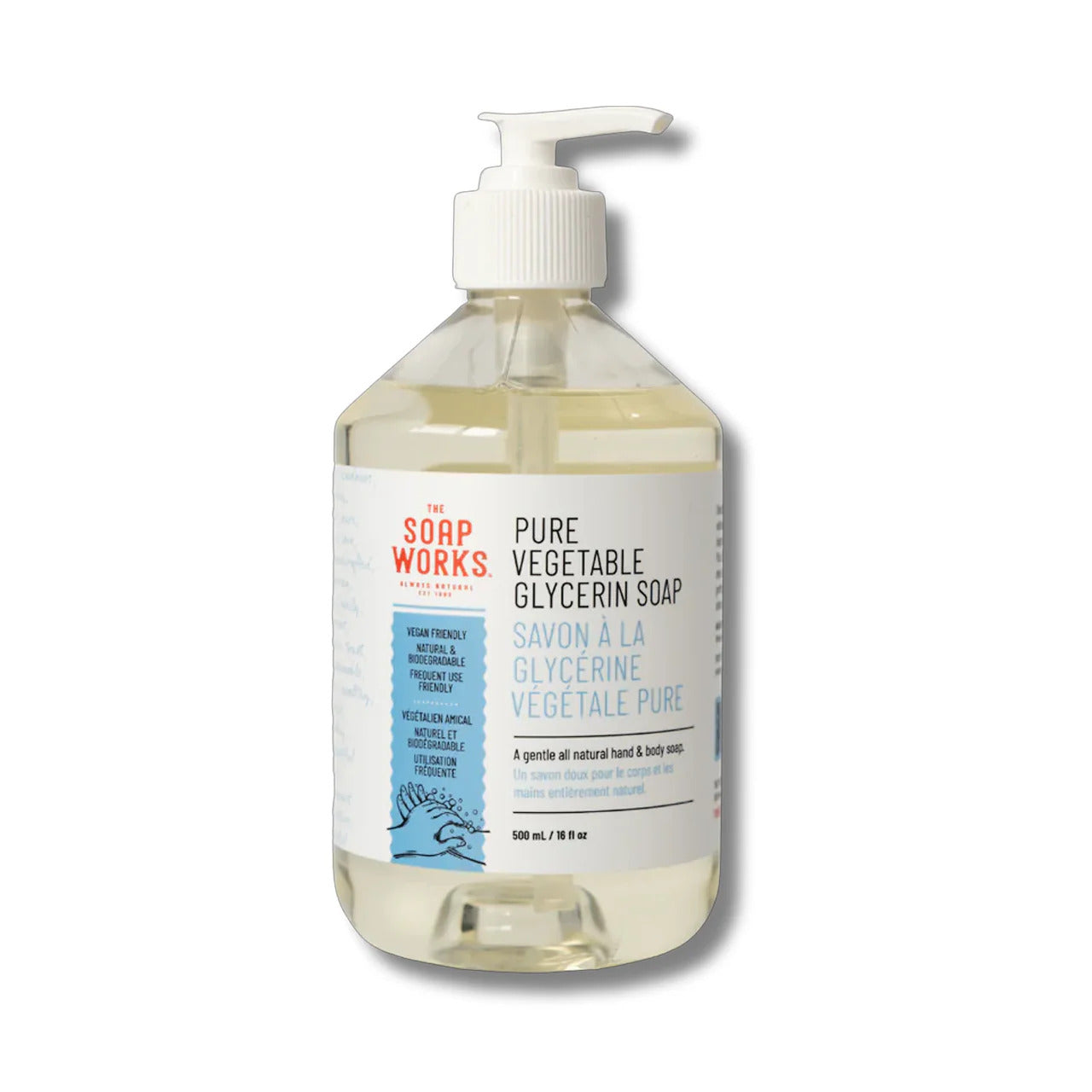 SOAP WORKS - PURE VEGETABLE GLYCERIN LIQUID SOAP (PUMP) - 500 ML – Win ...