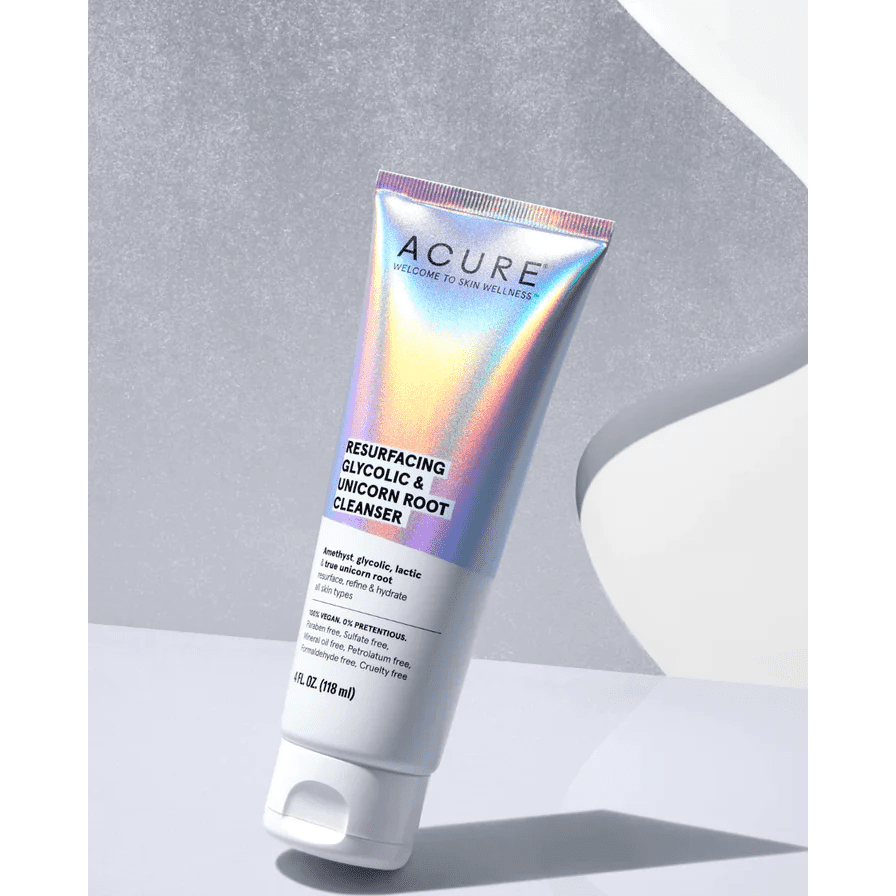 Acure - resurfacing glycolic & unicorn root cleanser - 118 ml – Win in ...