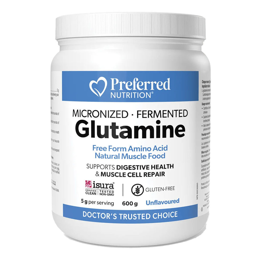 PREFERRED NUTRITION - MICRONIZED FERMENTED GLUTAMINE POWDER - 600G ...