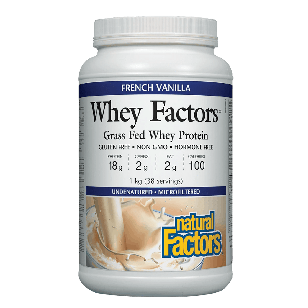 Natural factors - Whey factors grass-Fed whey protein french vanilla ...