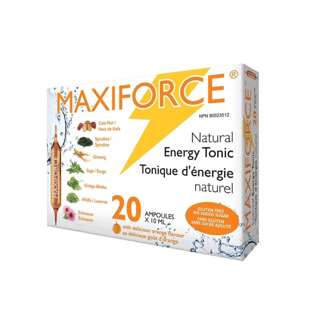 Homeocan - Maxiforce energy tonic (drinkable vials) - 20 x 10 ml – Win ...
