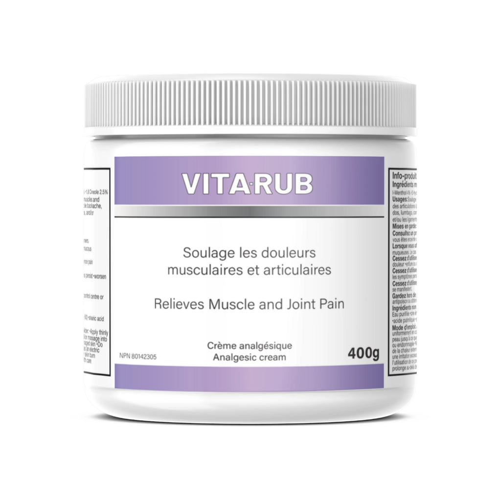 Vita·rub Natural Pain Relief Cream – Professional Strength Menthol & E ...
