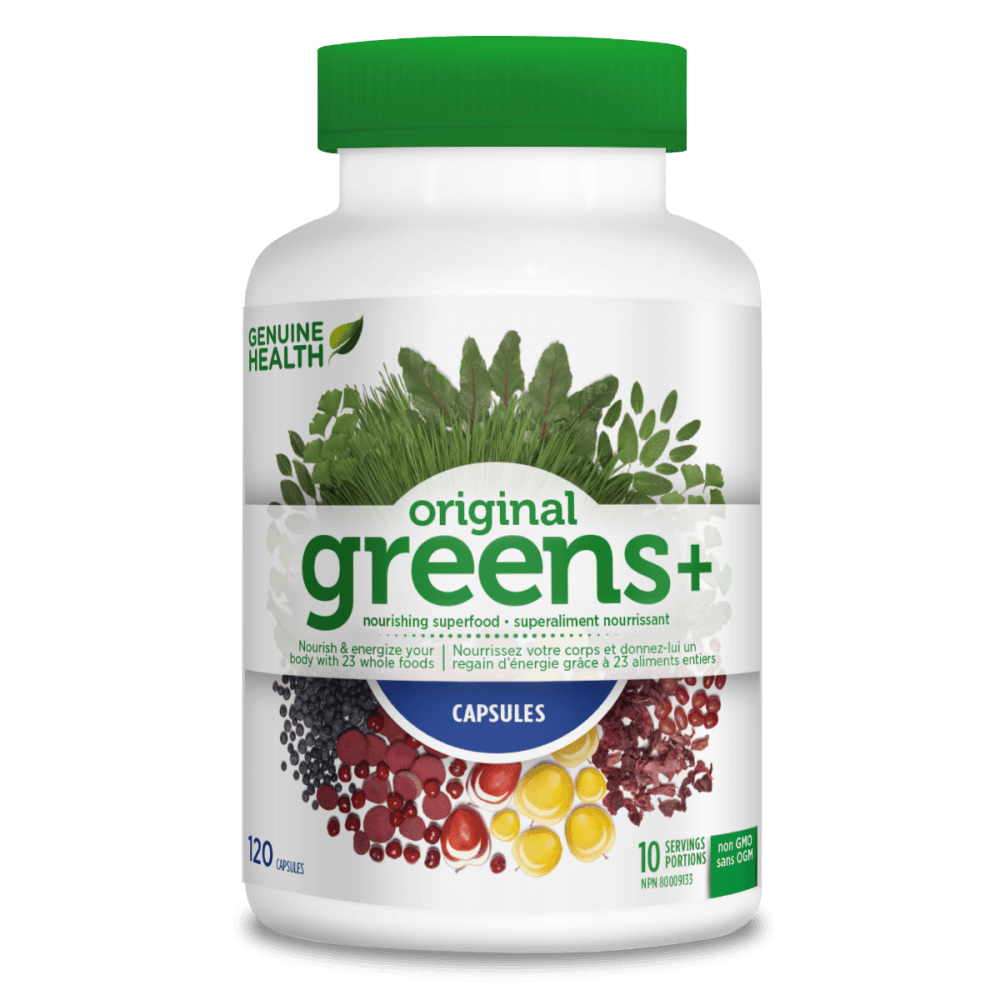 Genuine health - greens+ original - 120 caps – Win in Health