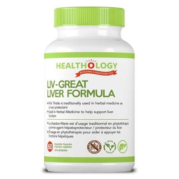 Healthology - Liv-Great liver formula - 60 vcaps – Win in Health