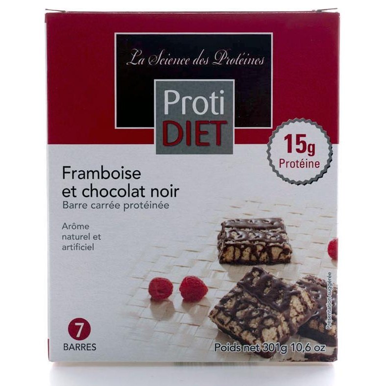 raspberry-dark-chocolate-protein-bar by Proti Diet – Win in Health